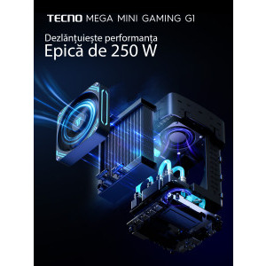 Mini PC Tecno Gaming Mega Mini G1, Intel® Core™ i7-13620H 4.9GHz Raptor ...