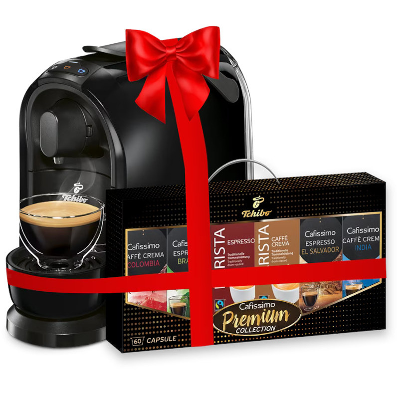 Espressor de cafea Tchibo Cafissimo Pure Negru + Cafissimo Premium ...