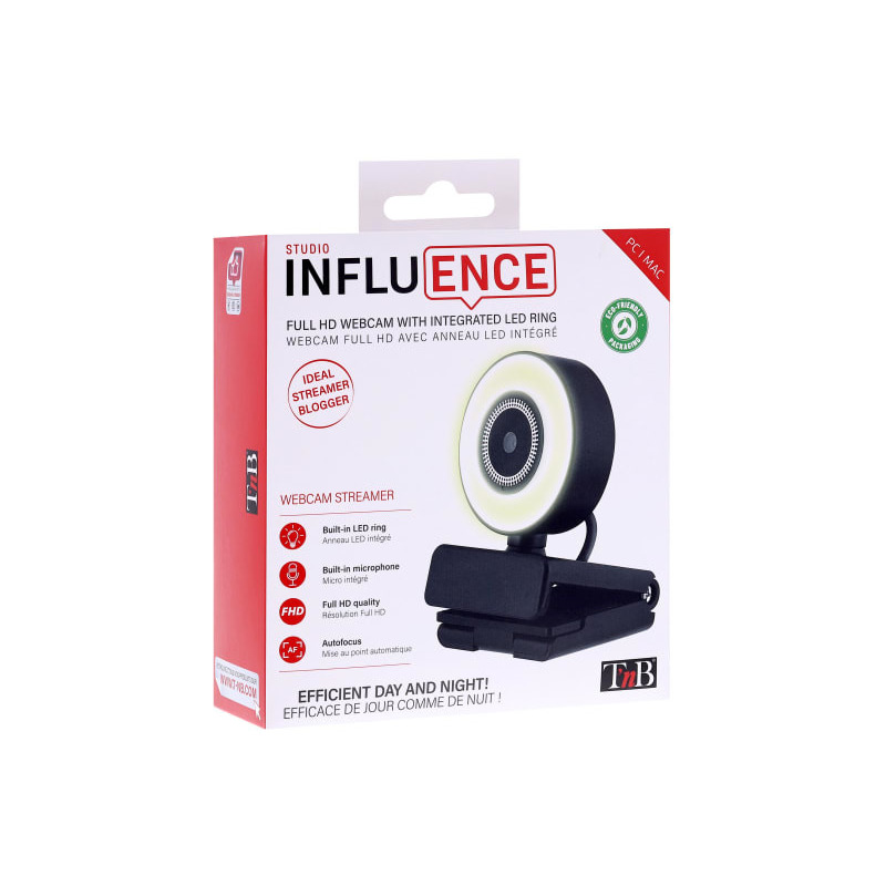 Camera Web TnB Influence Streamer + Ring Light - PC Garage