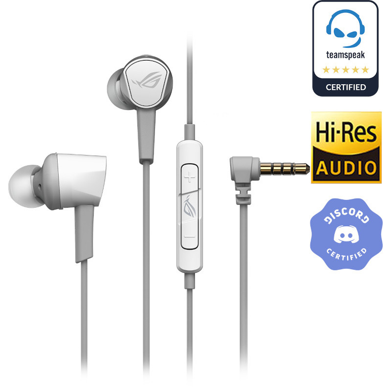Casti Gaming ASUS In-Ear ROG Cetra II Core Moonlight White - PC Garage