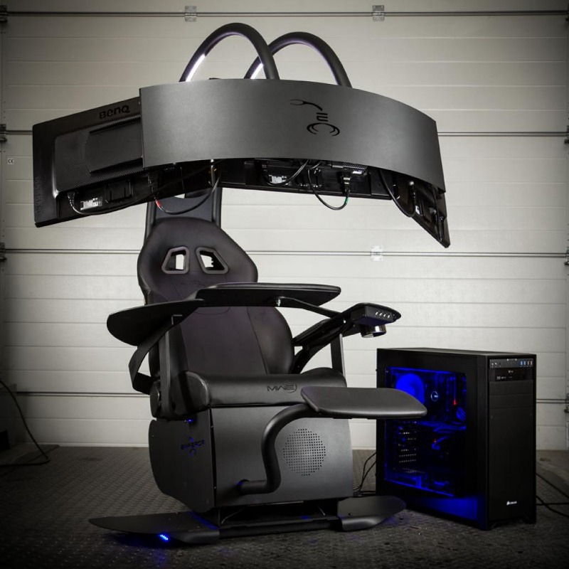 Scaun gaming MWE Lab Emperor 1510, negru - PC Garage
