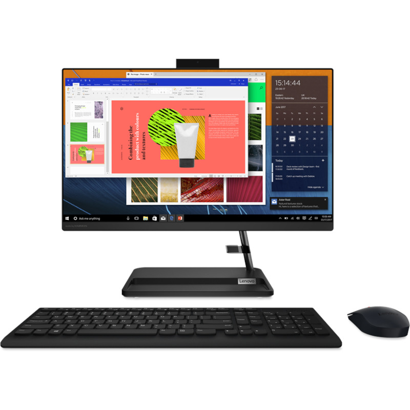 All-In-One PC Lenovo IdeaCentre 3 24ADA6, 23.8 inch FHD IPS, Procesor AMD Ryzen 5 3500U 2.1GHz ...
