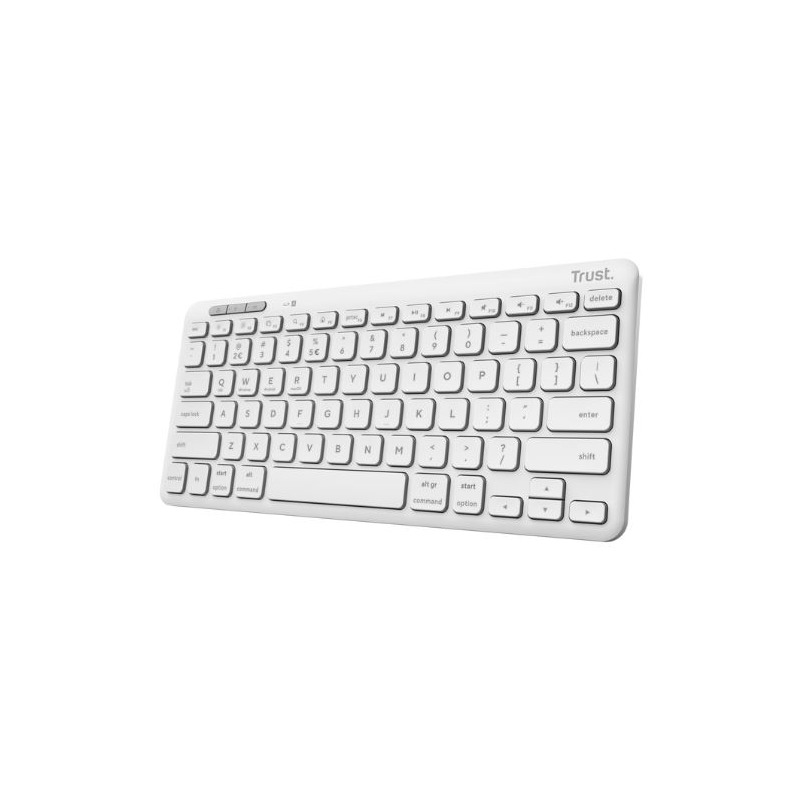Tastatura Trust Lyra Compact Wireless White - PC Garage