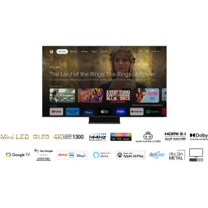 Televizor LED TCL Smart TV QLED Mini LED 55C805 Seria C805 139cm gri ...