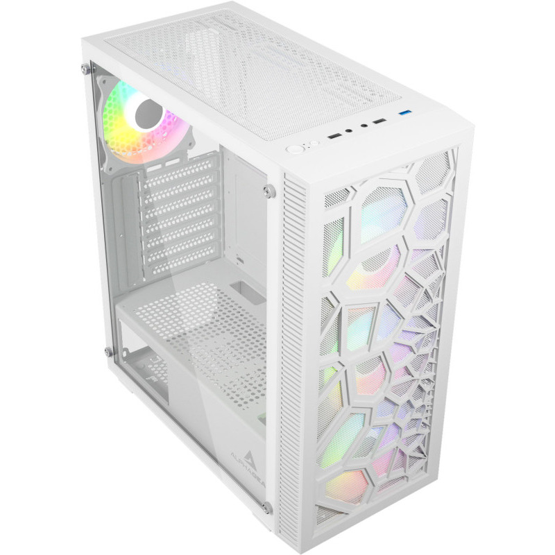 Carcasa ALPHAGEAR Adept White - PC Garage